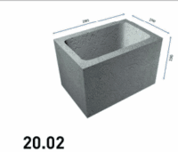 190mm Grey Block Series - MD Brick - Brick Suppliers