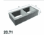 190mm Grey Block Series - MD Brick - Brick Suppliers